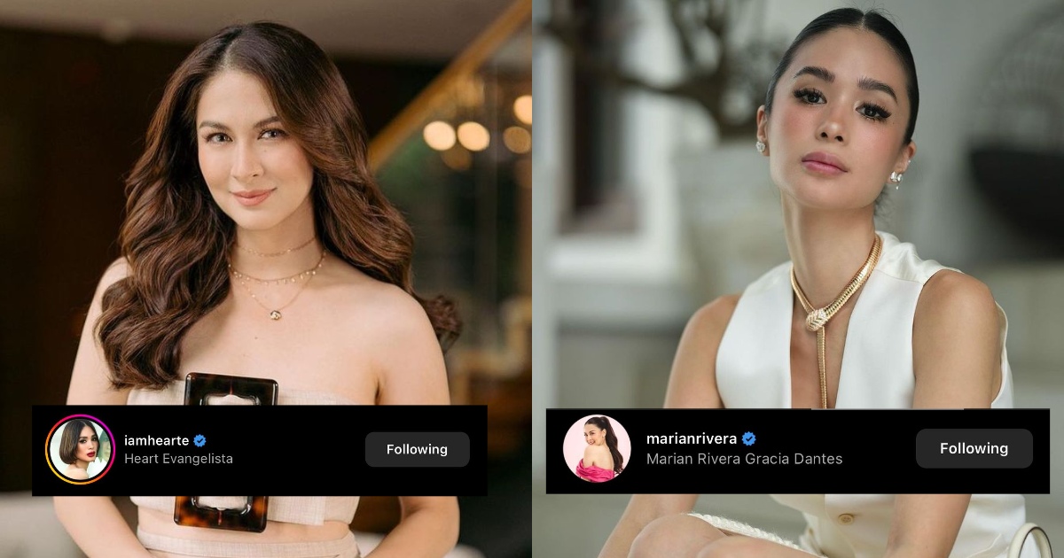 Is the 'feud' over? Heart Evangelista, Marian Rivera follow each other on Instagram, and fans ...